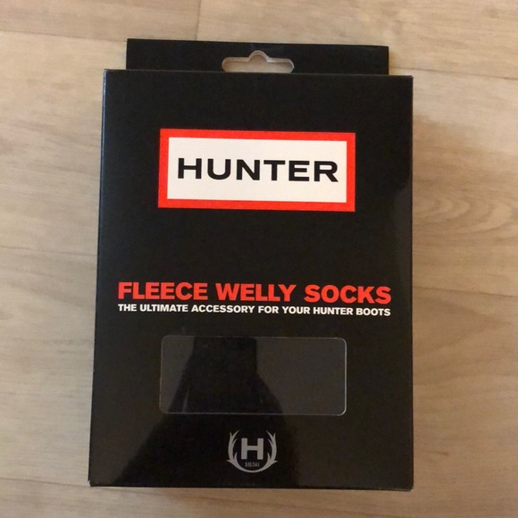 Hunter | Accessories | Hunter Fleece Welly Socks Black | Poshmark
